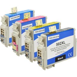 4 Ampertec Tinten ersetzt Epson C13T02W64010 502XL 4-farbig