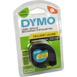 Dymo Originalband 91222 schwarz auf gelb 12mm x 4m Plastik