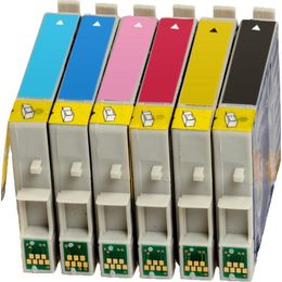 6 Ampertec Tinten ersetzt Epson C13T04874010 6-farbig