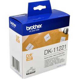 Brother PT Etiketten DK11221 weiss 23x23mm 1000 St. Rolle