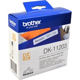 Brother PT Etiketten DK11203 weiss 17x87mm 300 St. Rolle