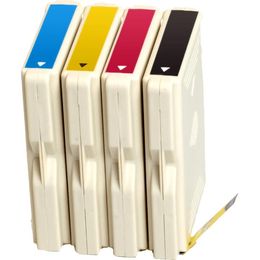 4 Ampertec Tinten kompatibel mit Brother LC-1000BK C M Y LC-970BK C M Y Universal 4-farbig