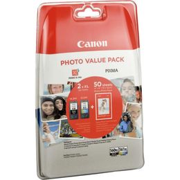 2 Canon Tinten 3712C004 Multi Pack PG-560XL + CL-561XL 4-farbig + Papier