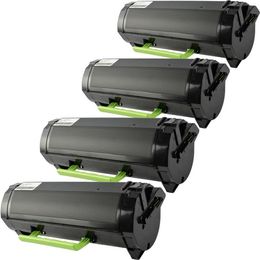 4 Ampertec Toner ersetzt Lexmark 51B2000 schwarz