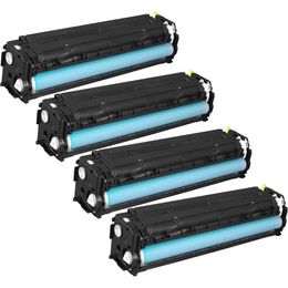 4 Ampertec Toner ersetzt HP CF210X+11A+12A+13A 4-farbig