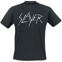 Slayer Scratchy Logo T-Shirt schwarz in L