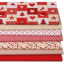 buttinette Patchwork- und Quiltpaket "Weihnachten", rot-color
