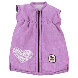 Bayer Chic 2000 Puppen-Schlafsack BIG HEART in flieder