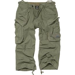 Brandit Stoffhose Herren Industry Vintage Cargo 3/4 Shorts (1-tlg), grün