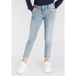 Kangaroos 7/8-Jeans für Mädchen mit geschnittener Saumkante, blau