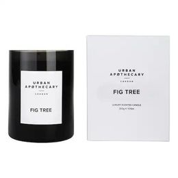 Urban Apothecary - Luxury Boxed Glass Candle - Fig Tree - -luxury Boxed Glass Candle - Fig Tree