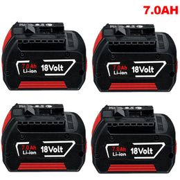 4X7,0Ah Akku für Bosch 18V Professional gba gsr gsb BAT618 BAT609 622 neu