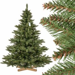 Weihnachtsbaum künstlich 180cm nordmanntanne mit Christbaum Holzständer testsieger Tannenbaum künstlich mit grünem Stamm Made in eu - Fairytrees