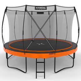 Trampolin Outdoor 'Ultimate Pro' – tüv GS-geprüft, Designed in Germany, Fiberglas Netzstangen, AirMAXX Technologie, Premium Gartentrampolin