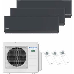Klimaanlage Etherea Multisplit Set mit 3 Innengeräten 3 x 3,5 kW Graphit - Graphit - Panasonic