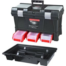 Werkzeugkoffer Pro HxBxT 32,5x52,5x25,5cm Polypropylen Schwarz/Rot - Schwarz