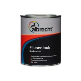 Albrecht - Fliesenlack 750 ml seidenmatt Lack Fliese Wandfliese Innen