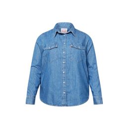LEVI'S&reg; PLUS Levi's Plus Bluse 'Iconic Western Shirt ' Damen Gr&ouml;&szlig;e 4XL blue denim