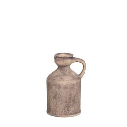 Chic Antique Terracotta Flasche mit Griff, H13/L9/B7,5 cm