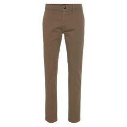 BOSS Orange Chinohose Chino_slim mit BOSS Orange Markenlabel, beige|braun