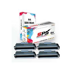 SPS Tonerkartusche Druckerpapier A4 + 4x Multipack Set Kompatibel für Brother FAX 2840 C