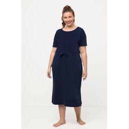 Ulla Popken Nachthemd Loungewear-Sweatkleid Oversized Rundhals Halbarm