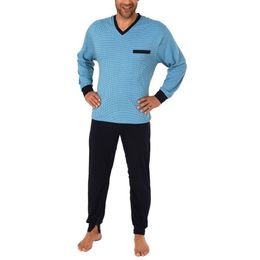 Normann Care Pyjama Herren Pflegeoverall langarm mit Reissverschluss an Hose + Rücken