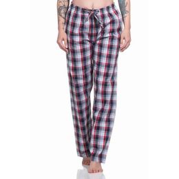 Normann Pyjama Damen Schlafanzug Hose lang gewebt aus Baumwolle – ideal zum relaxen