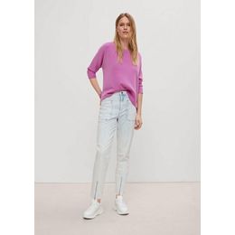 comma, comma casual identity 7/8-Jeans Relaxed: Jeans mit Zipp-Details Ziernaht