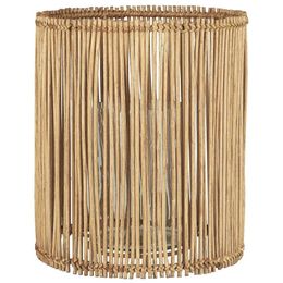 IB Laursen Runder Kerzenhalter Rattan, Höhe 24, Ø 21 cm