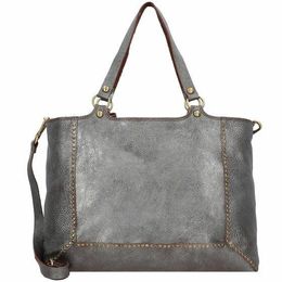 Campomaggi Schultertasche Leder 37 cm antracite