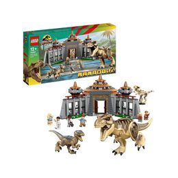 Lego Jurassic Park 76961 Angriff des T. rex und Raptors aufs Besucherzentrum Bausatz, Mehrfarbig