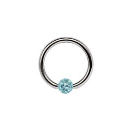 Adelia´s Adelia´s Dehnschnecke Piercing Ohrpiercing, Titan Piercing Ring mit Ferido Epoxy Kugel, blau