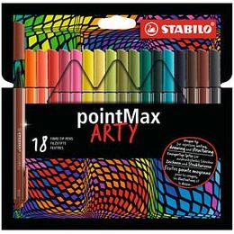 Stabilo pointMax ARTY Filzstifte farbsortiert, 18 St.