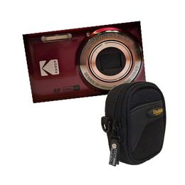 Kodak Kodak FZ55 rot + Kodak Gear Tasche Kompaktkamera