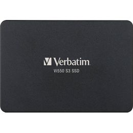 Verbatim Vi550 S3 interne SSD (512 GB) 2,5" 520 MB/S Lesegeschwindigkeit, 500 MB/S Schreibgeschwindigkeit, schwarz