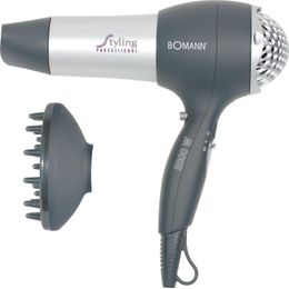 Bomann Haartrockner HTD 889 CB, 2000 W, inkl. professionelem Volumen-Diffusor, grau|silberfarben