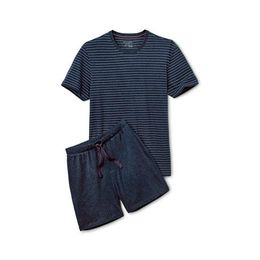 Tchibo Shorty-Pyjama - Dunkelblau/Gestreift - Gr.: S