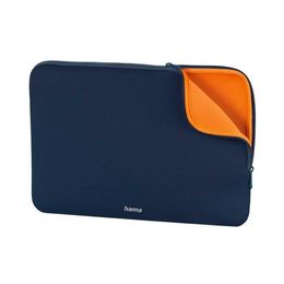 Hama Laptoptasche Laptop-Sleeve "Neoprene", bis 40 cm (15,6), Notebooktasche, blau|orange
