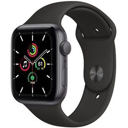 Apple Watch SE Aluminium 44 mm (2020) | WiFi | spacegrau | Sportarmband schwarz