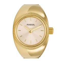Fossil Uhr - Watch Ring Two-Hand Stainless Steel - in gold - Uhr für Damen