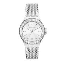 Michael Kors Uhr - Lennox Three-Hand Stainless Steel Mesh Watch - in silber - Uhr für Damen