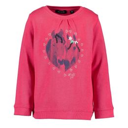 Blue Seven - Sweatshirt HORSE LOVE in pink, Gr.98