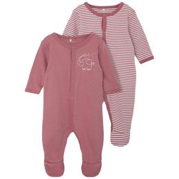 name it - Schlafstrampler NBNNIGHTSUIT 2er-Pack in mesa rose, Gr.50