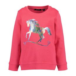 Blue Seven - Sweatshirt HORSE mit Foliendruck in pink, Gr.104