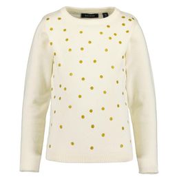 Blue Seven - Strickpullover GOLD DOTS in offwhite, Gr.104
