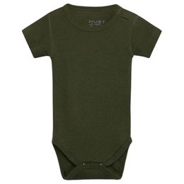 HUST & CLAIRE Hust & Claire - Kurzarm-Body BET mit Wolle in olive, Gr.80