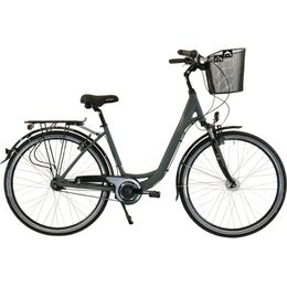 Cityrad HAWK Bikes "HAWK City Wave Deluxe Plus Grey" Fahrräder Gr. 46 cm, 28 Zoll (71,12 cm), grau Alle Fahrräder