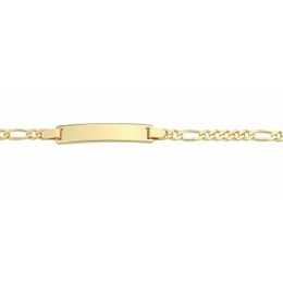 Adelia´s Adelia´s Goldarmband 333 Gold Figaro Armband 14 cm Ø 3 mm, Goldschmuck für Damen, goldfarben