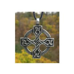 Adelia´s Adelia´s Amulett Anhänger Das Erbe der Nordländer Talisman, Keltisches Kreuz - Intuition und Inspiration, silberfarben